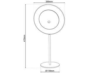 Näve Solan 4in1 Akku-/Solar-/Tisch-/Hängeleuchte LED dimmbar, gold ...