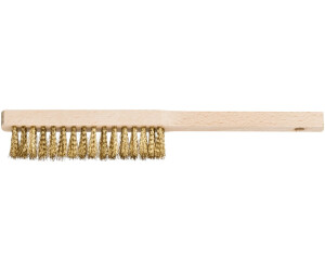Pferd HBFM 40 Handbürste für Feinmechaniker 4-reihig Messing-Draht Ø0 ...
