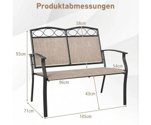 Costway Outdoor Sitzbank für 2 Personen ab 78,99 € | Preisvergleich bei ...
