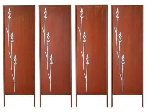 VEVOR Freestanding outdoor privacy screen, 50 x 160 cm (set of 4) ab ...