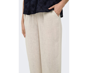 Only ONLBRUXELLES MW LIN BL TIE PANT Schlupfhose mit Leinen (15374187 ...