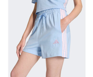 Adidas Essentials 3-Stripes Cotton Shorts (90871230) glow blau/clear ...