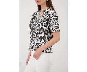 Monari Sweatshirt Leo Allover Terry Inside Regular Fit coffee gemustert ...