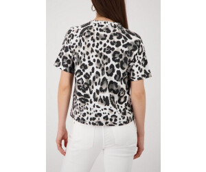 Monari Sweatshirt Leo Allover Terry Inside Regular Fit coffee gemustert ...