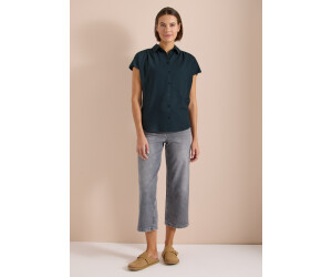 Cecil Short sleeve blouse with knot detail (16785632) deep petrol blue ...