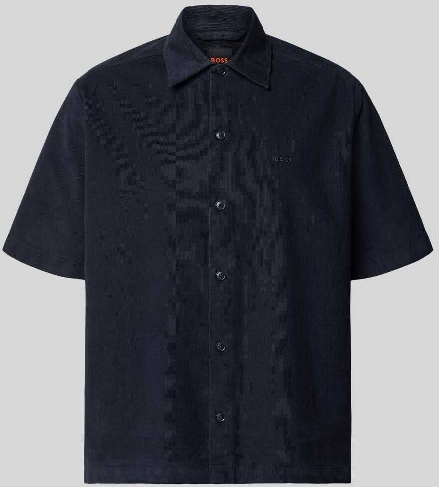 Hugo Boss LAKITH Relaxed Fit Kurzarm-Cord-Hemd navy ab 109,00 ...