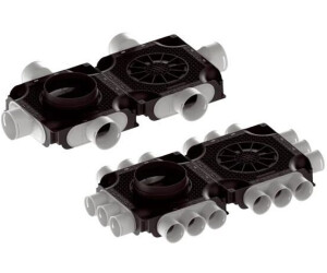 Maico MA-FDV6-90 Luftverteiler doppelt, flach und kompakt, 6 Anschlüsse ...