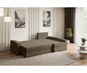 ALTDECOR Alesia-L Ecksofa mit Schlaffunktion und Bettkasten, L-Form ...