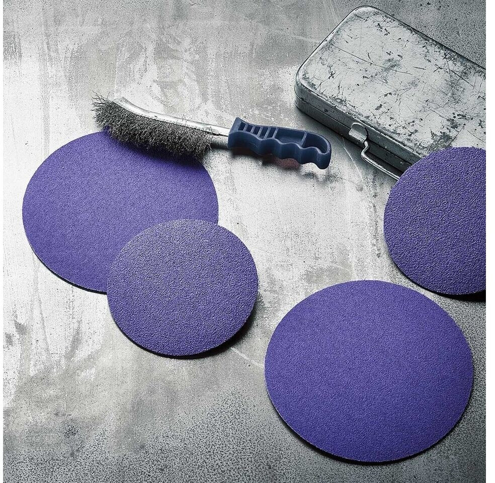 Menzer Titanium HD Klett-Schleifscheiben Ø125mm 8-Loch Keramik-Mix, 50 ...