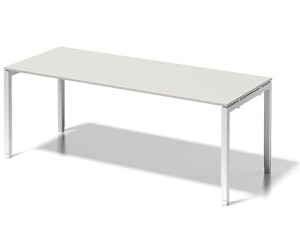 Bisley Cito Schreibtisch höhenverstellbar 200x80cm, grauweiß ...