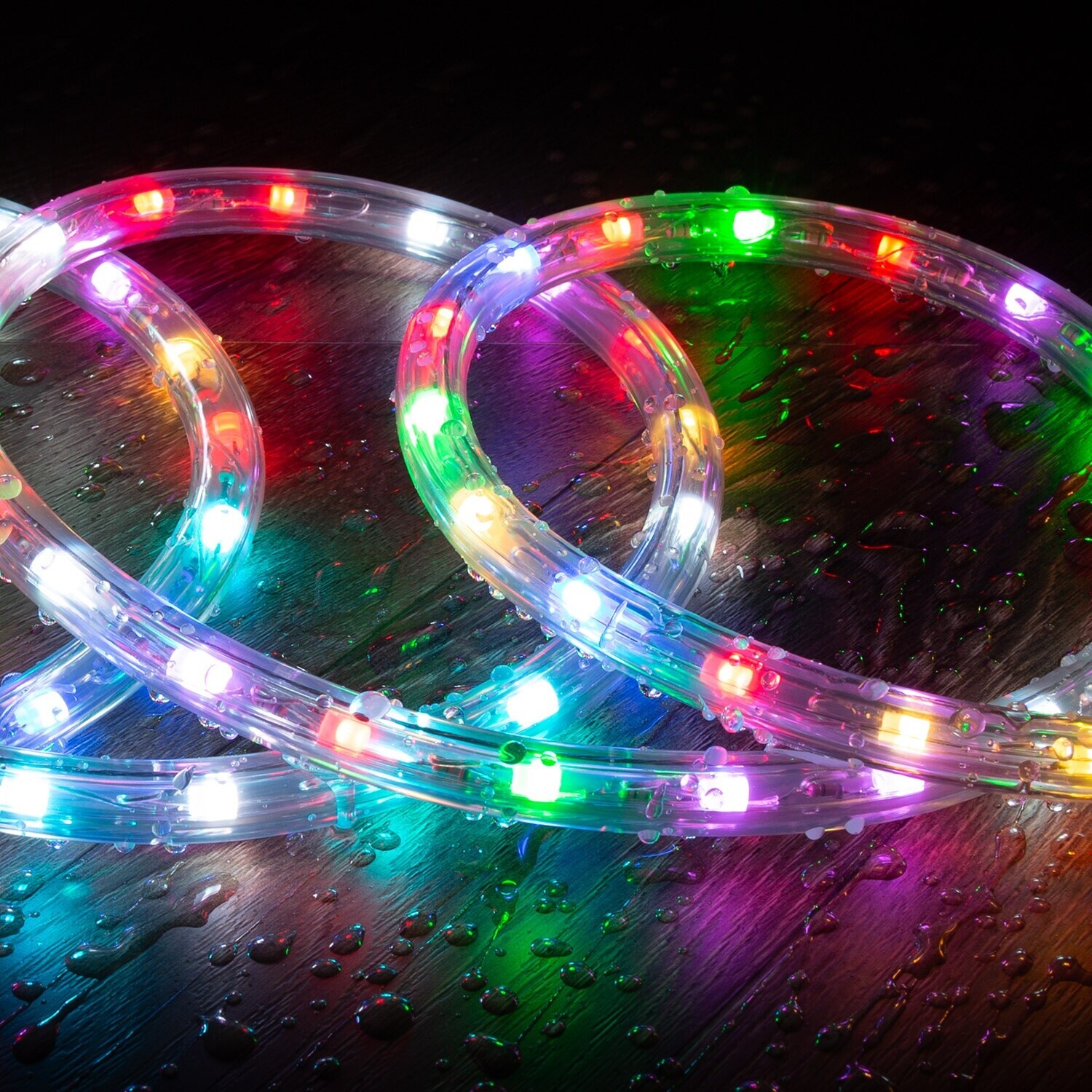 LEDKIA LIGHTING Gaine LED Ronde 220V AC 36 LED/m RGB IP65 Coupe tous ...
