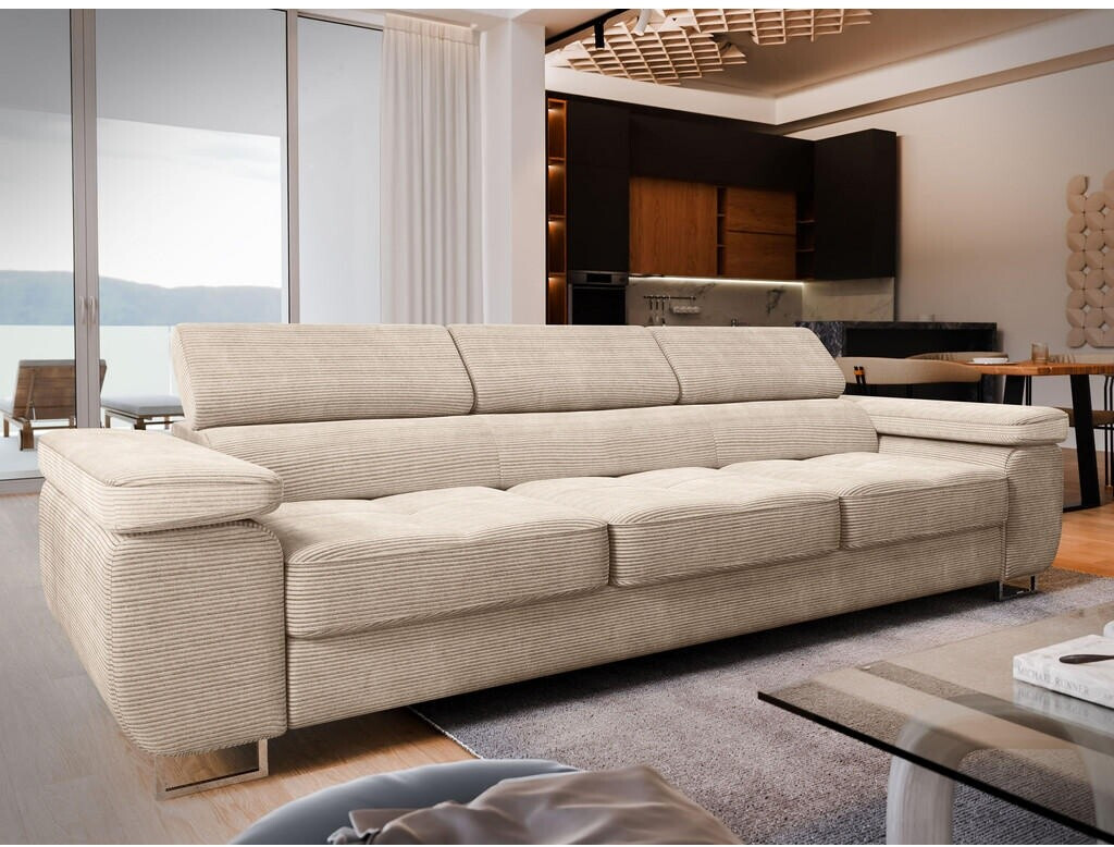 Masseno MOSINE Schlafsofa Kordstoff Creme (MOSINE POSO 100) ab 739,00 ...