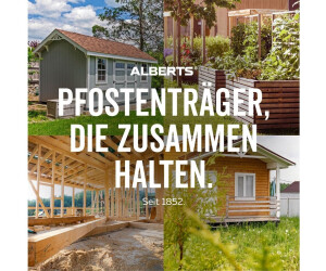 Alberts H-Pfostenträger feuerverzinkt zum Einbetonieren 91x600mm, Tiefe ...