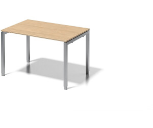 Bisley Cito Schreibtisch höhenverstellbar 120x80cm Ahorn/Silber ...