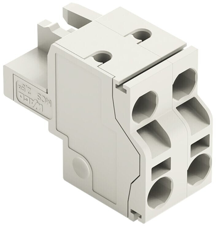 Wago 2-Leiter-Federleiste Push-in CAGE CLAMP 2,5mm² lichtgrau (721-2202 ...