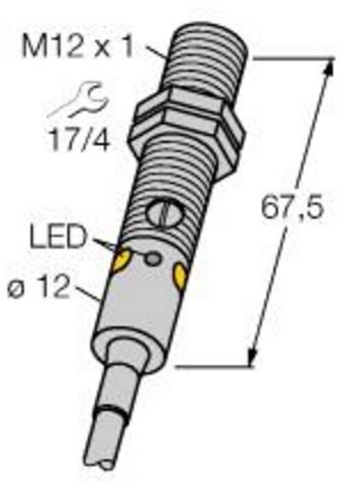 Turck Opto Sensor Reflexionslichttaster mit Hintergrundausblendung M12 ...