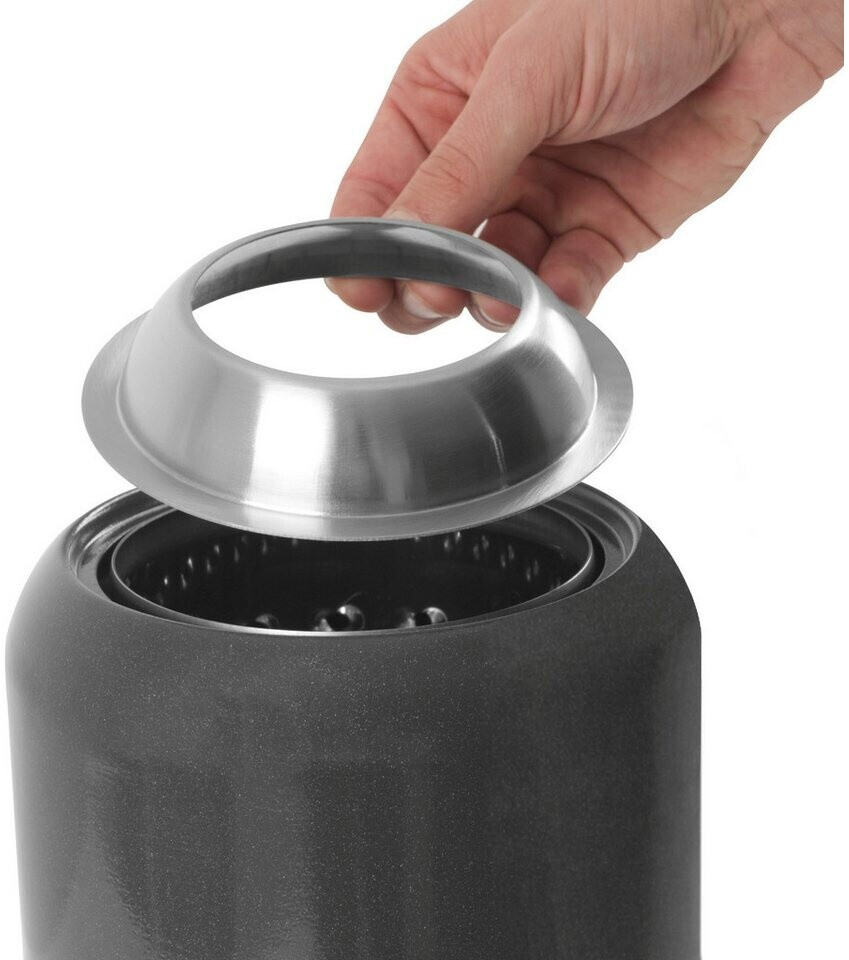 Zelsius Tischkamin Pellet-Feuersäule rauchfrei, Edelstahl, Grau, inkl ...