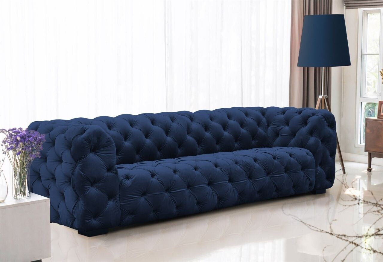 Fun Möbel NATALIE Sofa 4-Sitzer Stoff Riviera Blau ab 1.138,00 ...