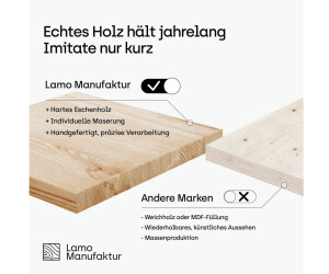 LAMO Manufaktur Couchtisch rund Holz 40x45cm, Nussbaum, Beine Elfenbein ...