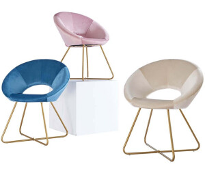 Home Deluxe SELESA Esszimmerstuhl mit Tisch MASEI Samt Beige ...