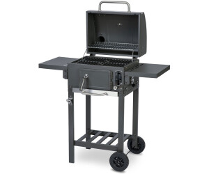 Berdsen BD-892 Holzkohlegrill mit Thermometer und Seitenablagen, 42x31 ...