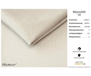 ALTDECOR BOXI1 Boxspringbett 120x200cm H4 Matratze Beige Samt ...