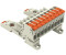 Wago 1-Leiter-Federleiste Push-in CAGE CLAMP® Hebel, lichtgrau (831 ...