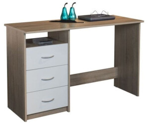 Stella Trading Adria Schreibtisch mit Schubladen, weiß, 120x76x50cm ...