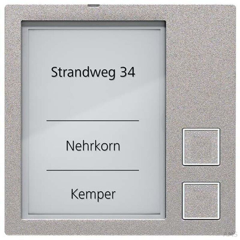 TCS Klingeltastenmodul Serie AMI 2 Tasten, silber (AMI10912-0010) ab ...