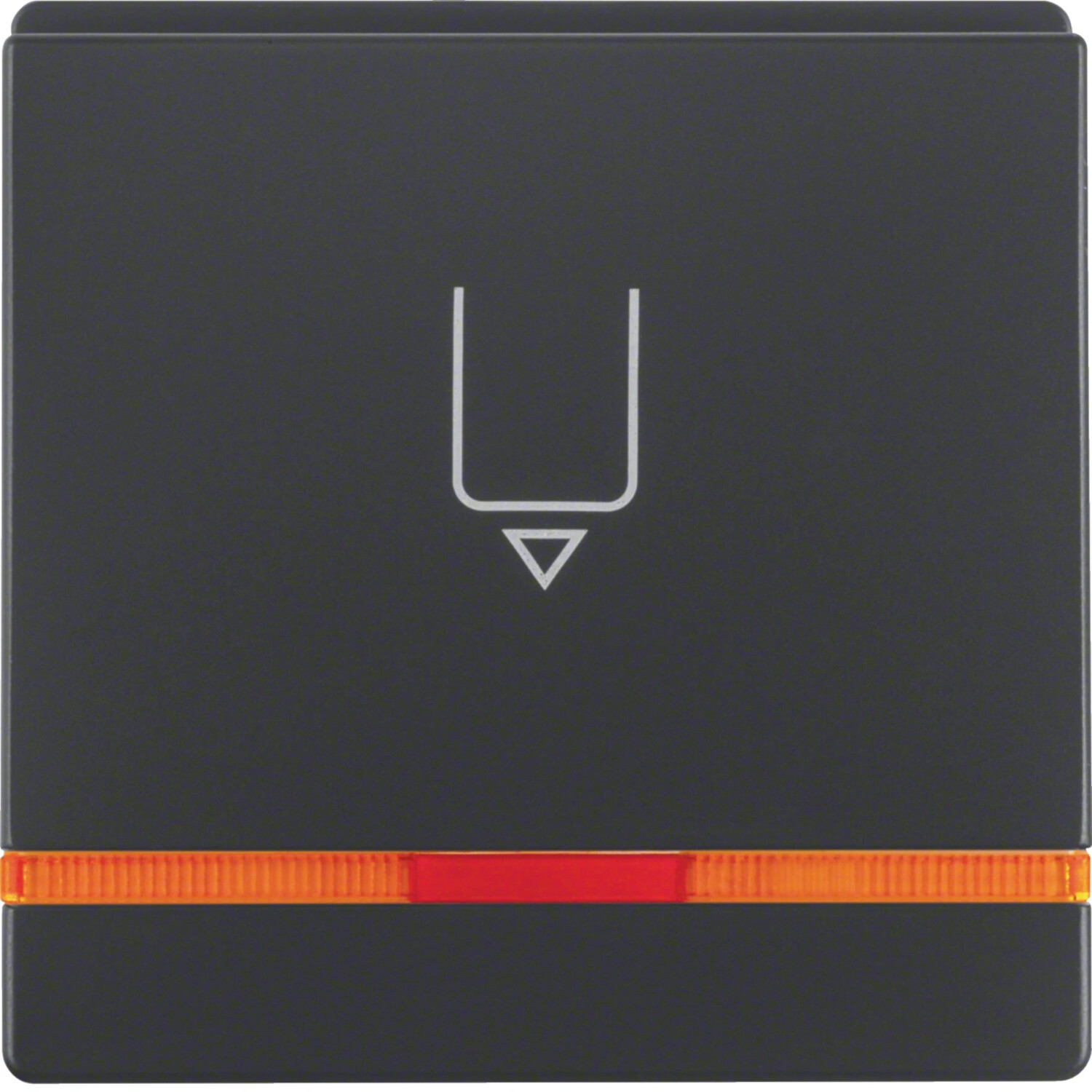 Berker Hotelcard-Schaltaufsatz Q.1/Q.3 mit Aufdruck, orangene Linse ...