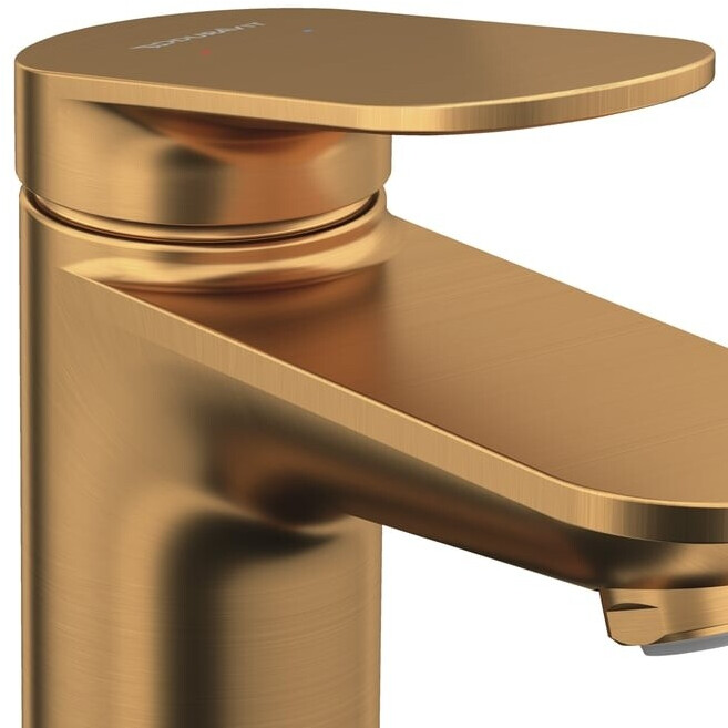 Duravit Wave Einhebel-Waschtischmischer Ausladung 95mm Bronze Gebürstet ...