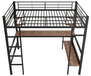 Stilvora Einzelbett 140x190cm mit LED und USB, Stauraum, Metallgestell ...