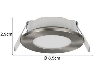 Trio Himal LED Einbauleuchte 3,5W Nickel matt dimmbar CCT IP65 ...