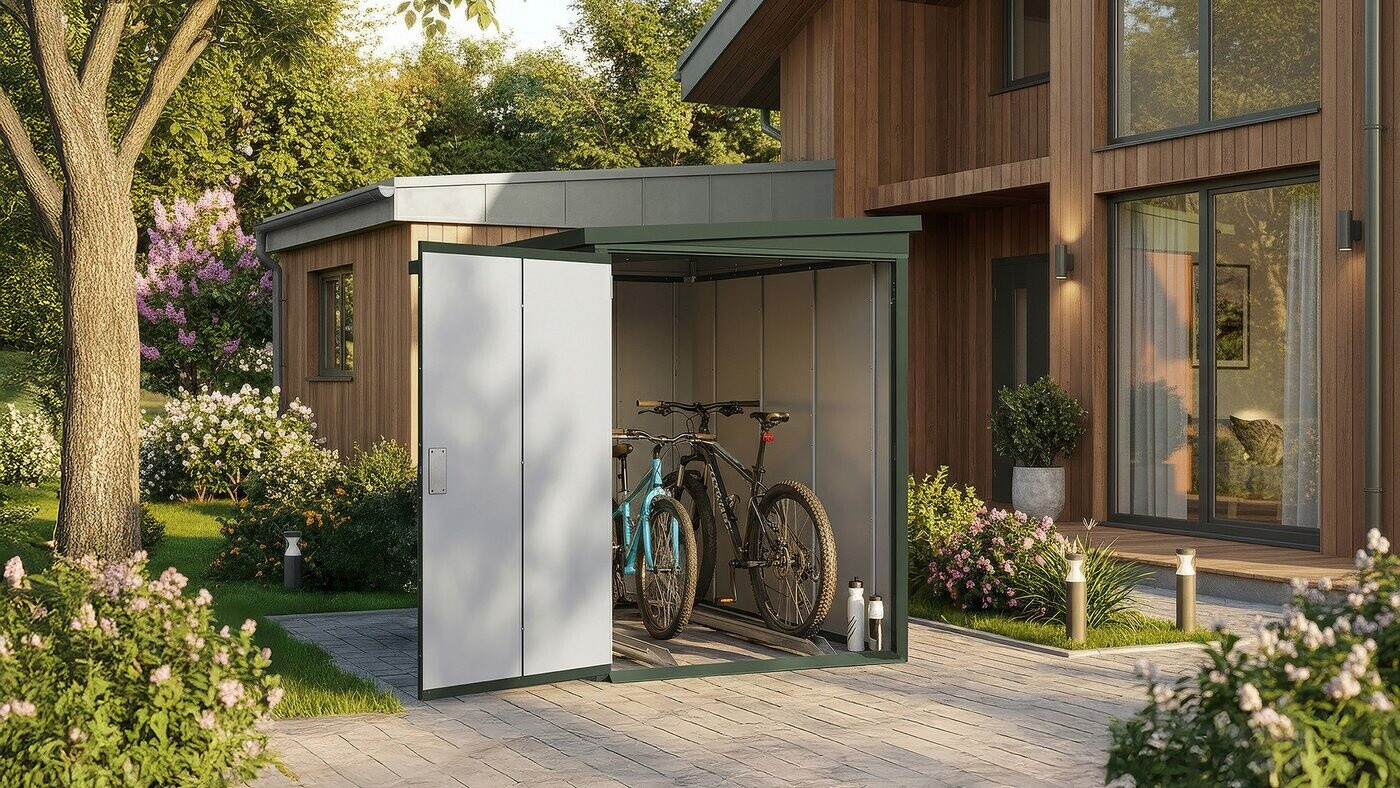 Weka Gary Metall Bikebox Grün (RAL 6020) ab 1.099,00 € | Preisvergleich ...