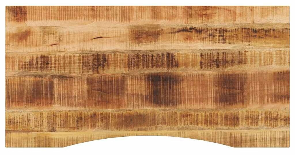 vidaXL Schreibtischplatte mit Aussparung Massivholz Mango 110x50x2,5cm ...