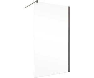 Schulte Alexa Style 2.0 Walk-In Duschwand 90x200cm Klarglas Gunmetal ...