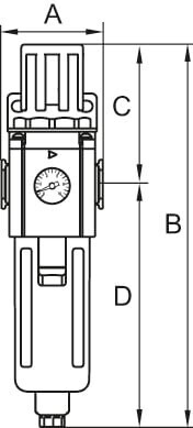 Riegler Filterregler »GA« 5µm, BG 300, G 1/2, 1,5-9 bar (GAC 13) ab 39 ...