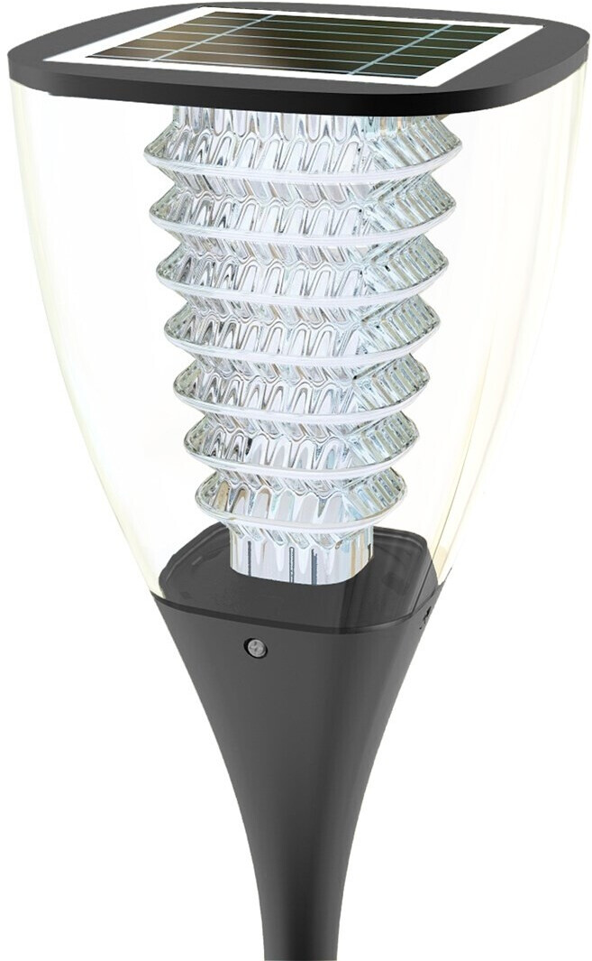 PowerNeed PEARL Solar Gartenlampe 100lm, 1.6W, Dämmerungssensor ...