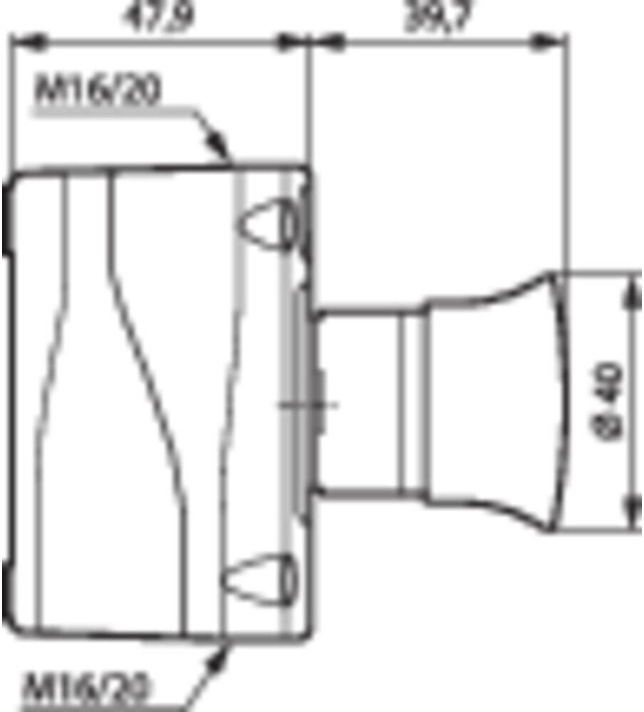 BACO LBX15301 Not-Aus-Schalter im Gehäuse 240V/AC 2.5A 1Ö IP66 (224219 ...