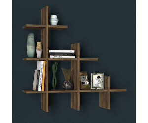 Hanah Home Juke Wandregal Nussbaum 81,8x80x18cm (804TRH1608) ab 52,80 ...