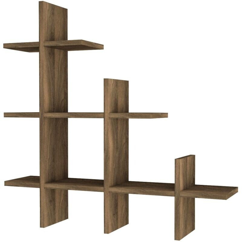 Hanah Home Juke Wandregal Nussbaum 81,8x80x18cm (804TRH1608) ab 52,80 ...