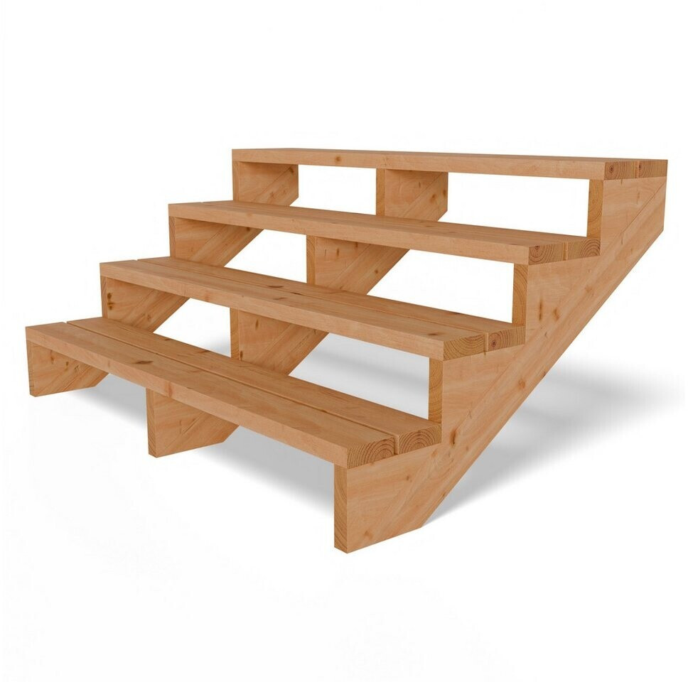Riegelsberger Terrassentreppe Lärche Massivholz 4-stufig 150cm breit ab ...