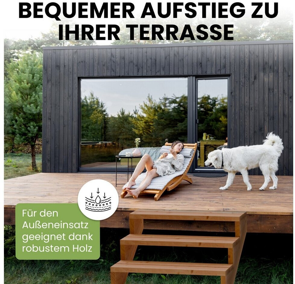 Riegelsberger Terrassentreppe Lärche Massivholz 4-stufig 150cm breit ab ...