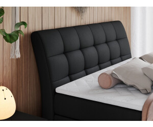 MKS Meble Gold 10 King Boxspringbett Kunstleder Schwarz 160x200cm H3 ...