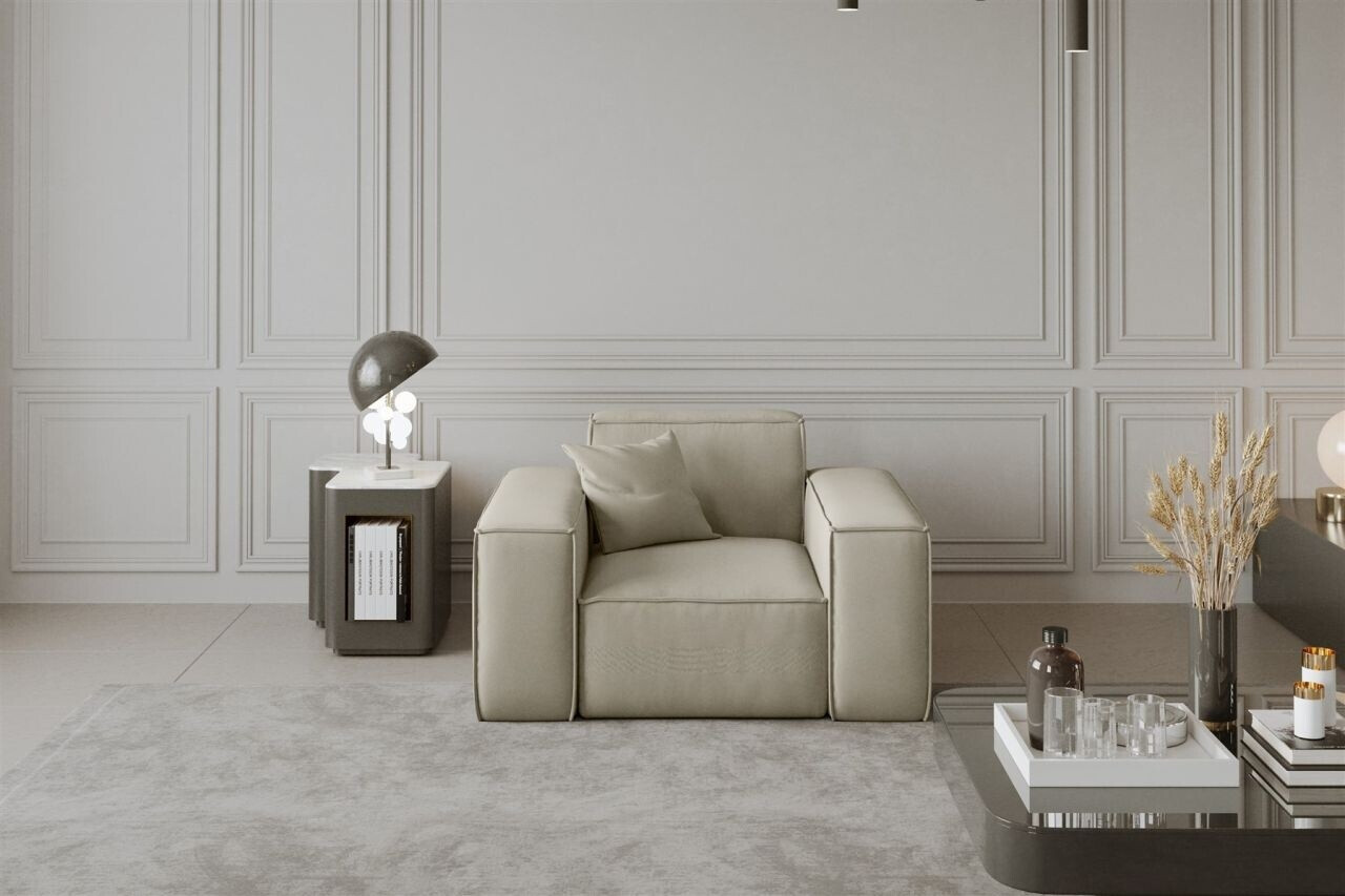 Fun Möbel CELES Sessel Samt Creme (Opera Velvet) ab 518,00 ...