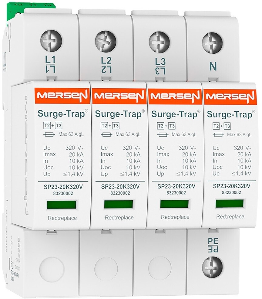 Mersen Überspannungsableiter Typ 2+3 20kA 320V 4+0 TNS (STPT23-20K320V ...