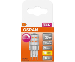 Osram LED PIN G9 DIM Kapsel 3W 2700K dimmbar, klar, 6er-Pack (LED PIN ...