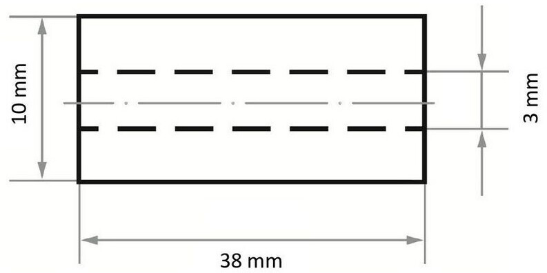 LUKAS SRZY 1038 Ceramic Schleifhülse Körnung 80, Ø10x38mm, 50 St ...