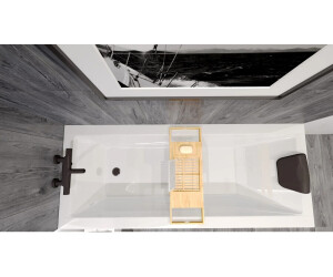 Badland MODERN Badewanne Rechteck 160x70 Acryl mit Ablaufgarnitur und ...