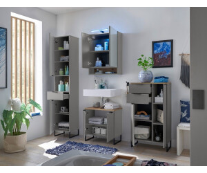 Basic By Balculina Denver Waschbeckenunterschrank grau matt, Evoke ...